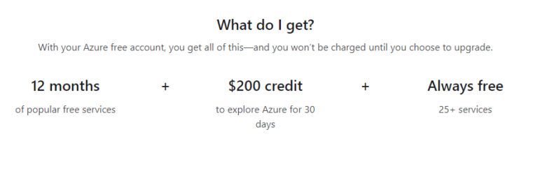 Get Free Microsoft Azure Subscription With $200 For A Month