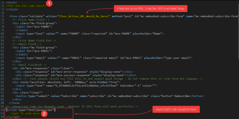 How To Make An Email Subscription Form Using Html No Plugin Required