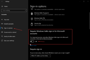 How to Fix Missing Sign-in Options on Windows 10