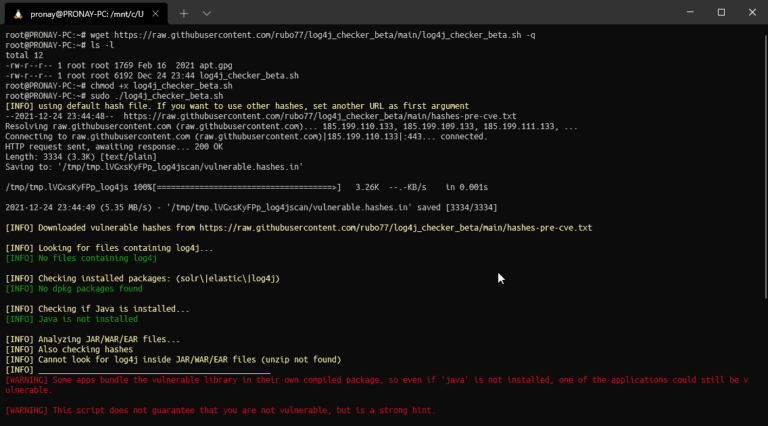 How To Check log4j vulnerability on your Web Server?